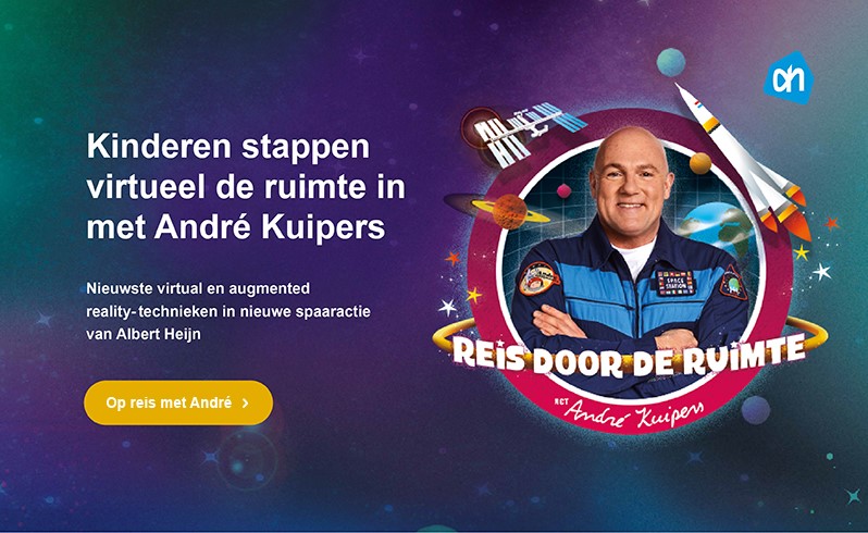 Met André Kuipers en AH de ruimte in | Nieuwe spaaractie AH | VR | AR